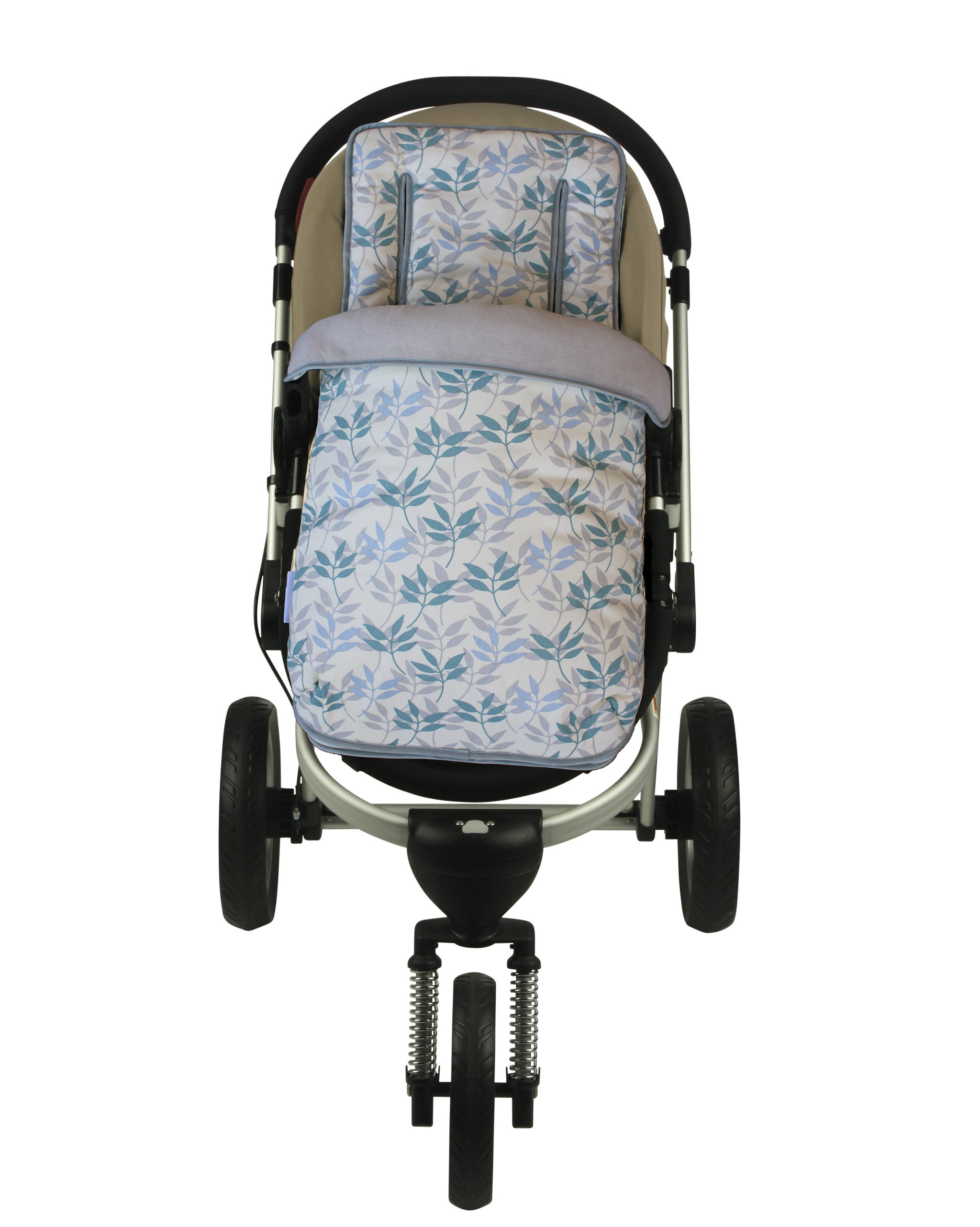 Infant Footmuff & Pram Liner Set- Pastel Leaf – Keep Me Cosy