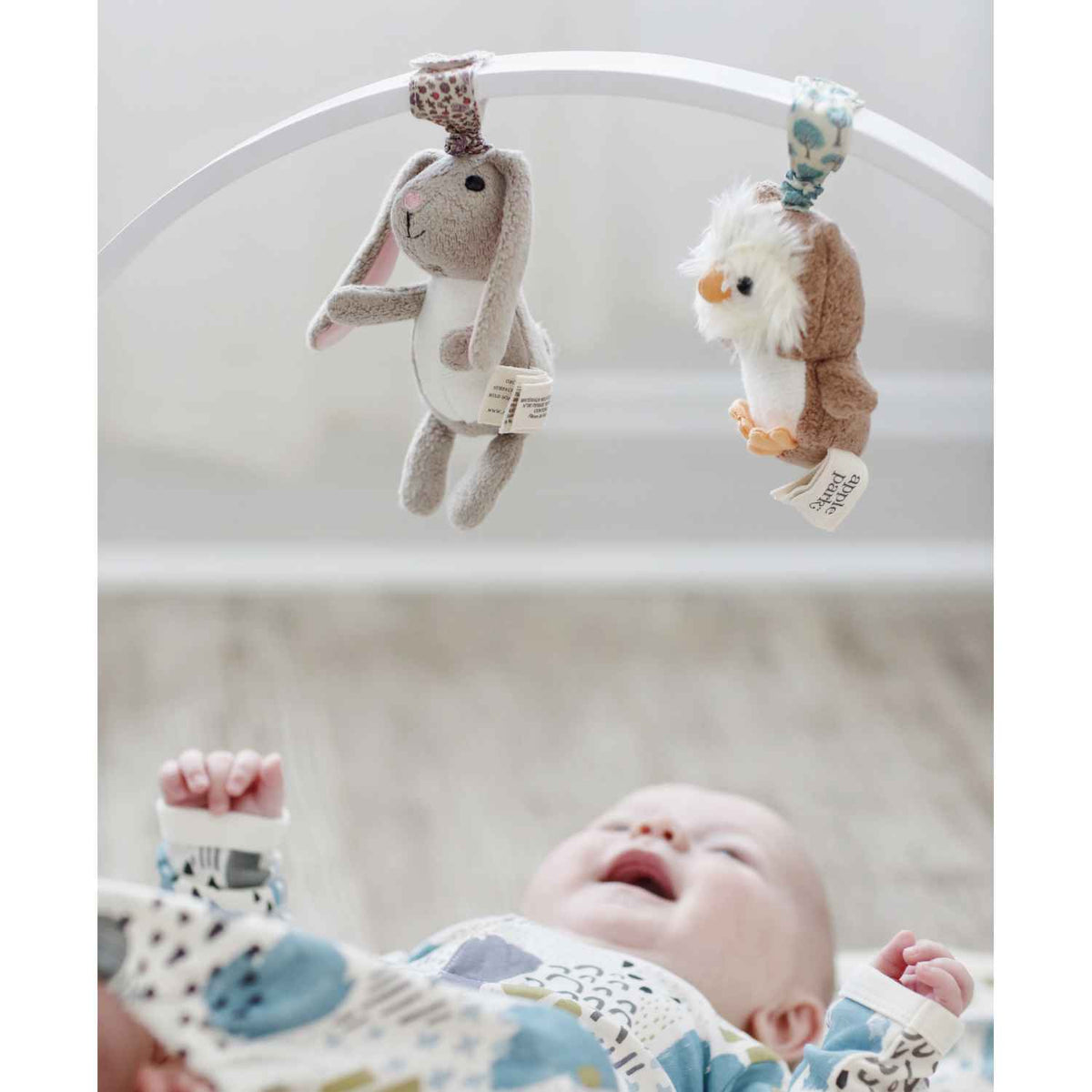 Cute Bunny Pram Toy that will Vibrate & Rattle - 100% Organic Cotton ...