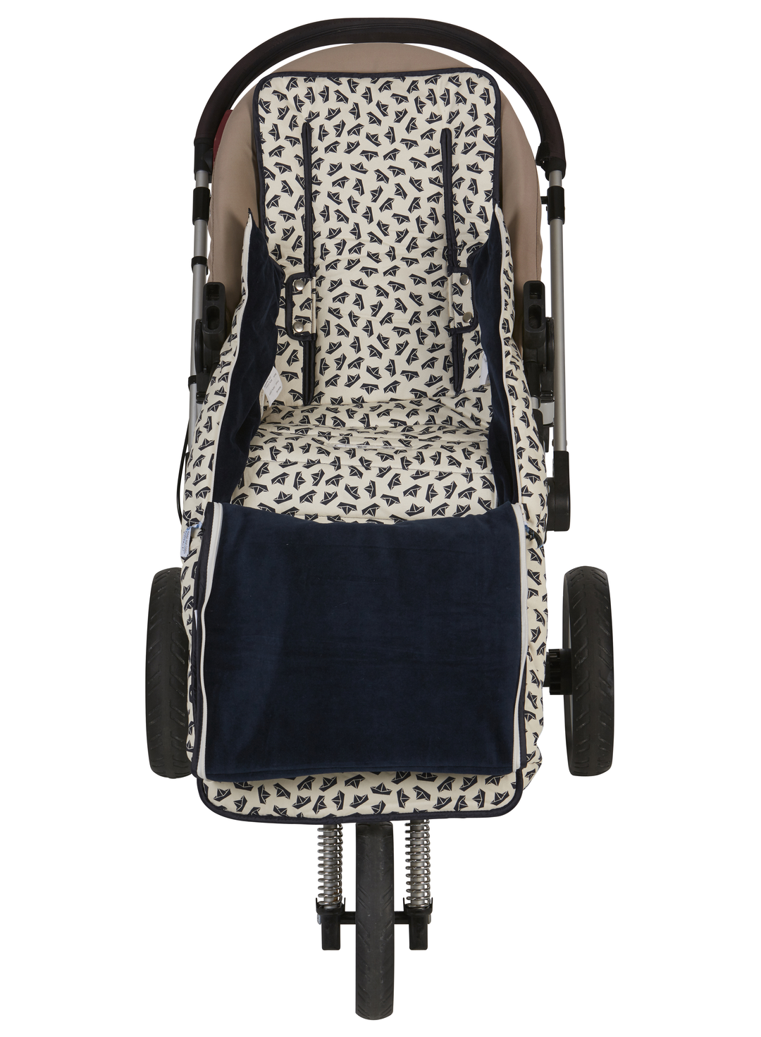 2 in 1 Toddler Footmuff Set - Navy Boat – Keep Me Cosy